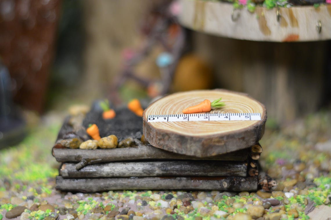 Handmade Clay Miniature Carrot: Dollhouse Kitchen Decor - Etsy