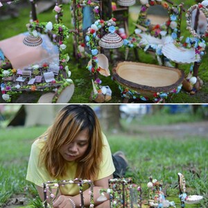 Miniature Fairy Working Table With Lamp and Chair/ Realistic Fairy ...