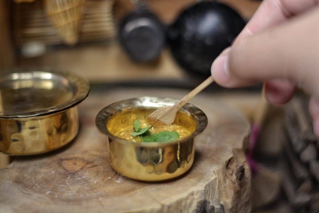 Miniature Cooking Pot With Lid (bhagona Pot) – Steel/brass Functional ...