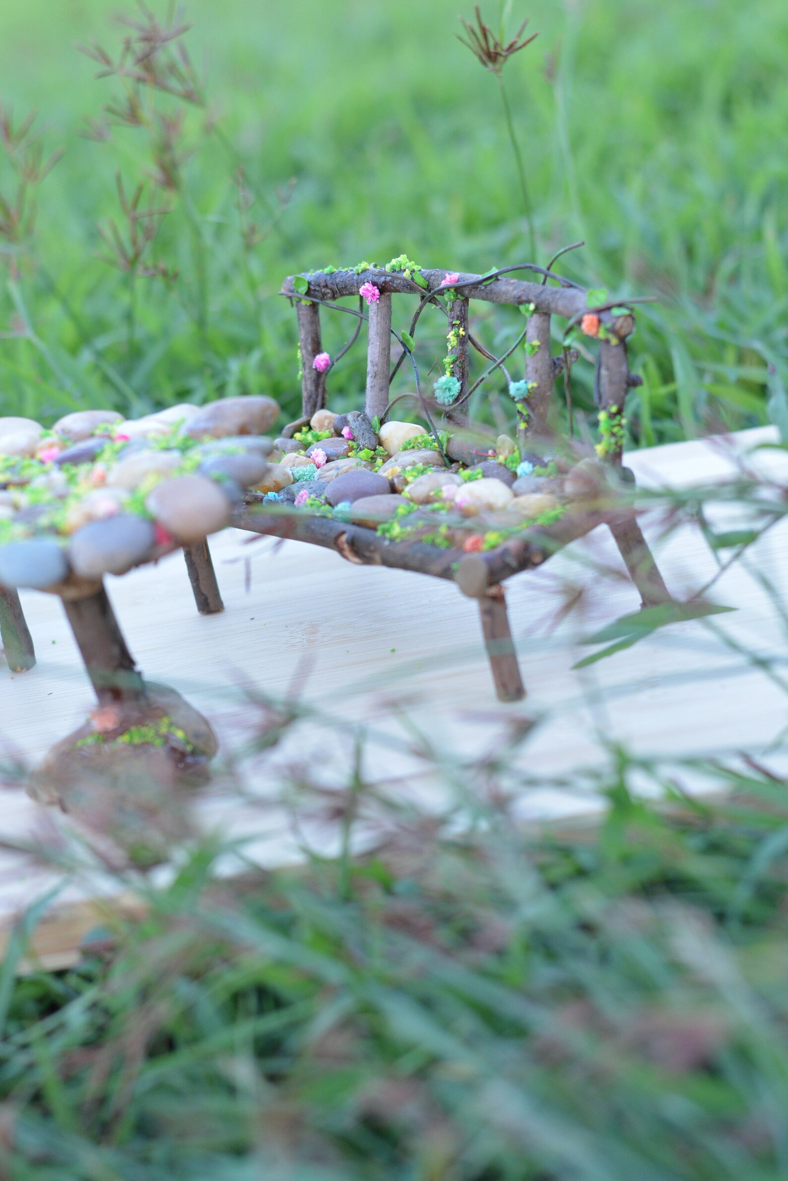 Miniature Fairy Sofa Made From Stone and Wood - Etsy