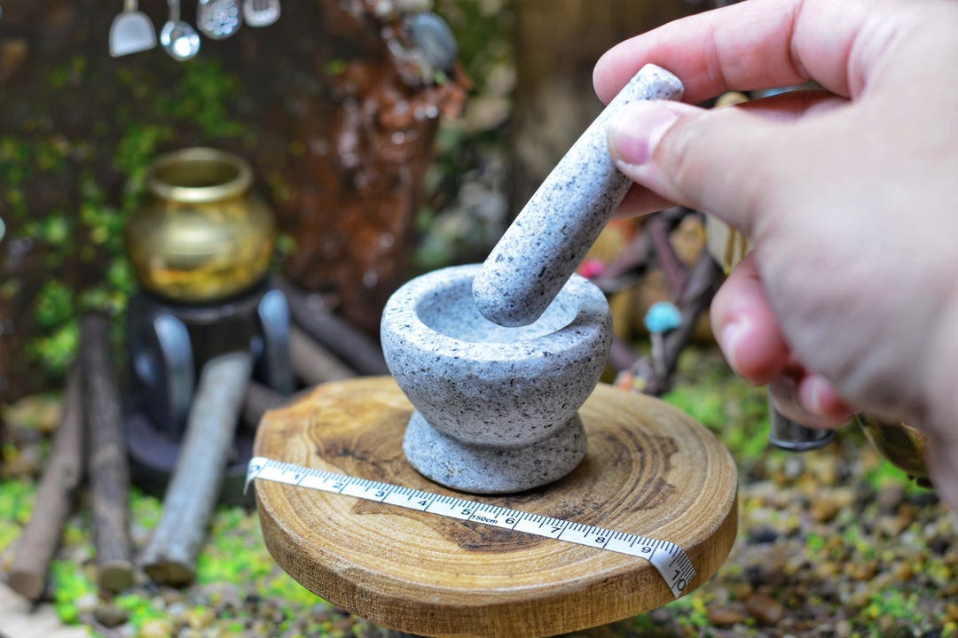 Ang Sila White Stone: Miniature Mortar and Pestle no Coating - Etsy