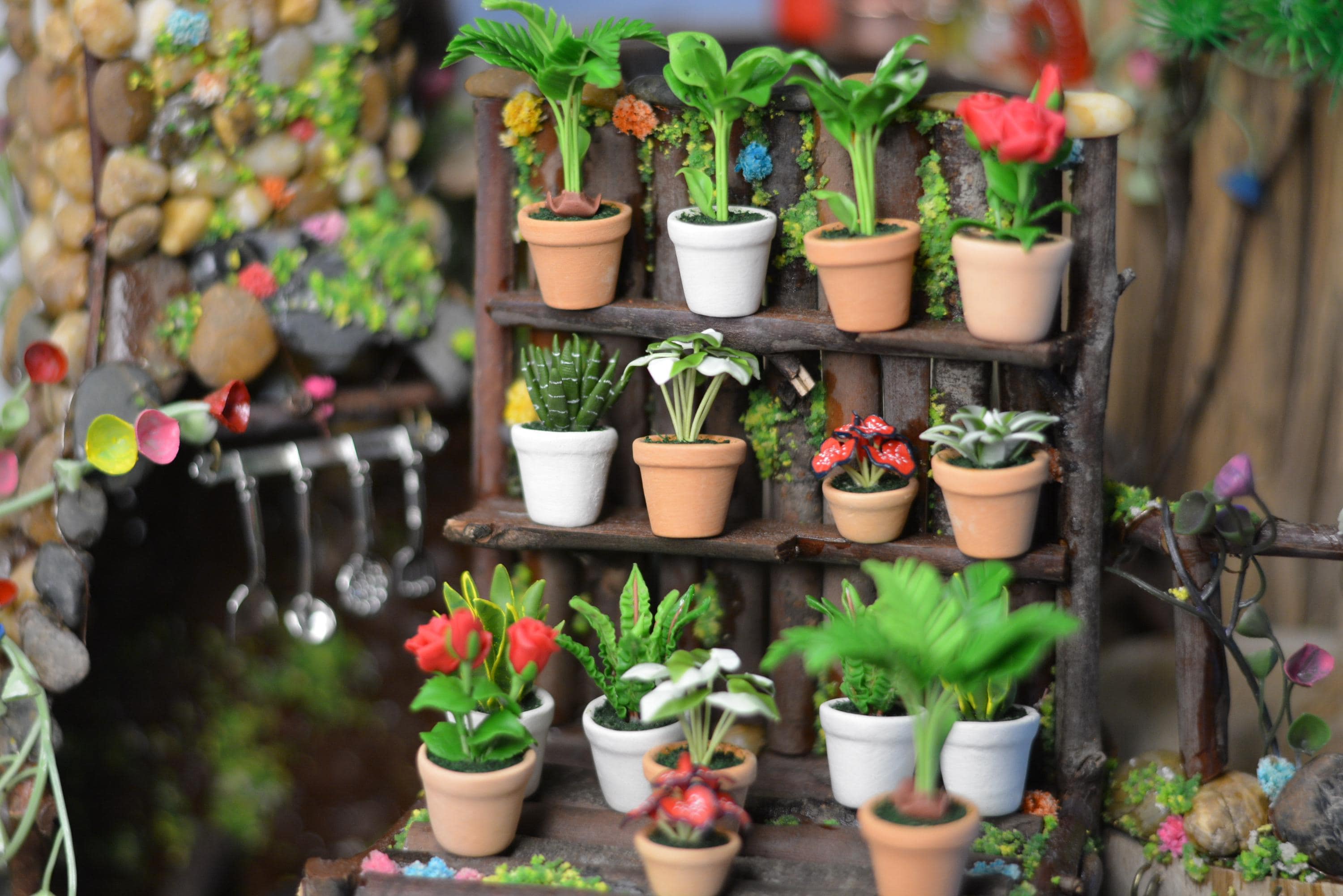 Handmade Clay Miniature Snake Plant: Dollhouse Garden Decor - Etsy