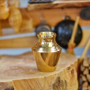 Handmade Miniature Brass Vase | Dollhouse Decor, Mini Kalash - Etsy