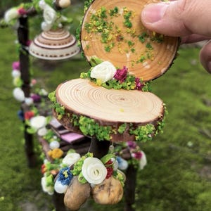 Miniature Fairy Working Table With Lamp and Chair/ Realistic Fairy ...