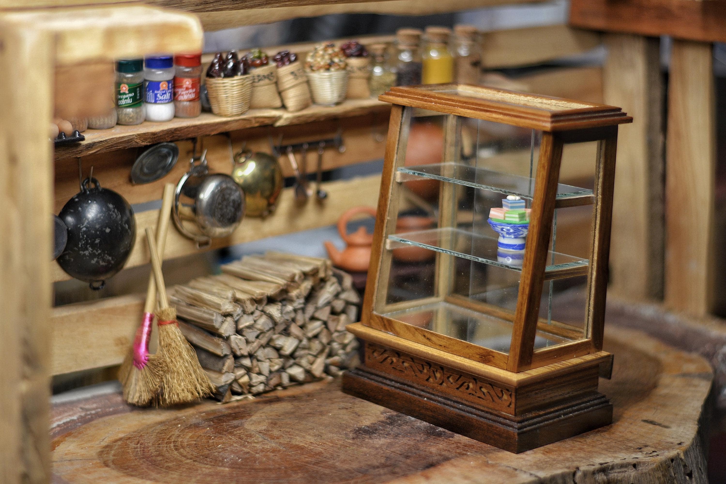 Vintage Bakery Display Cases