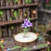 Miniature Fairy Working Table With Lamp and Chair Made From Stone, Wood ...