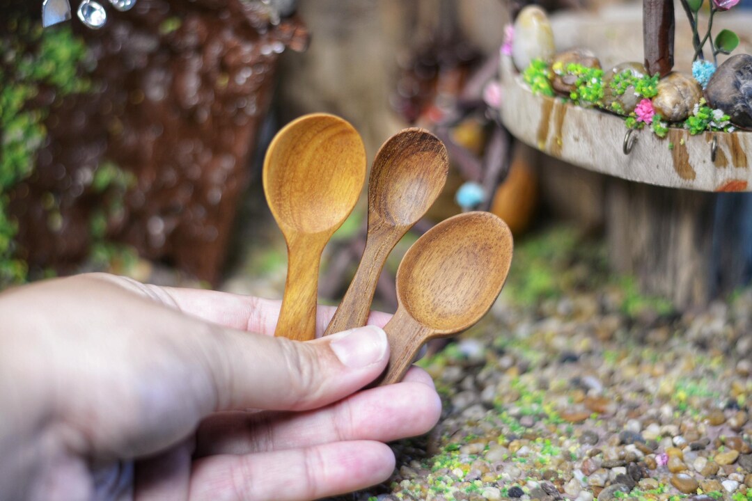 Handcrafted Wooden Spoon/ladle – Usable & Miniature Kitchen Decor (no ...
