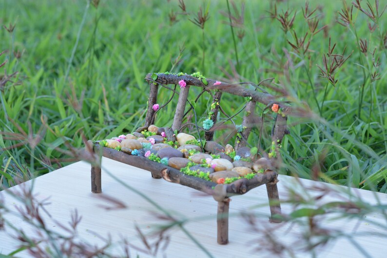 Miniature Fairy Sofa Made From Stone and Wood - Etsy