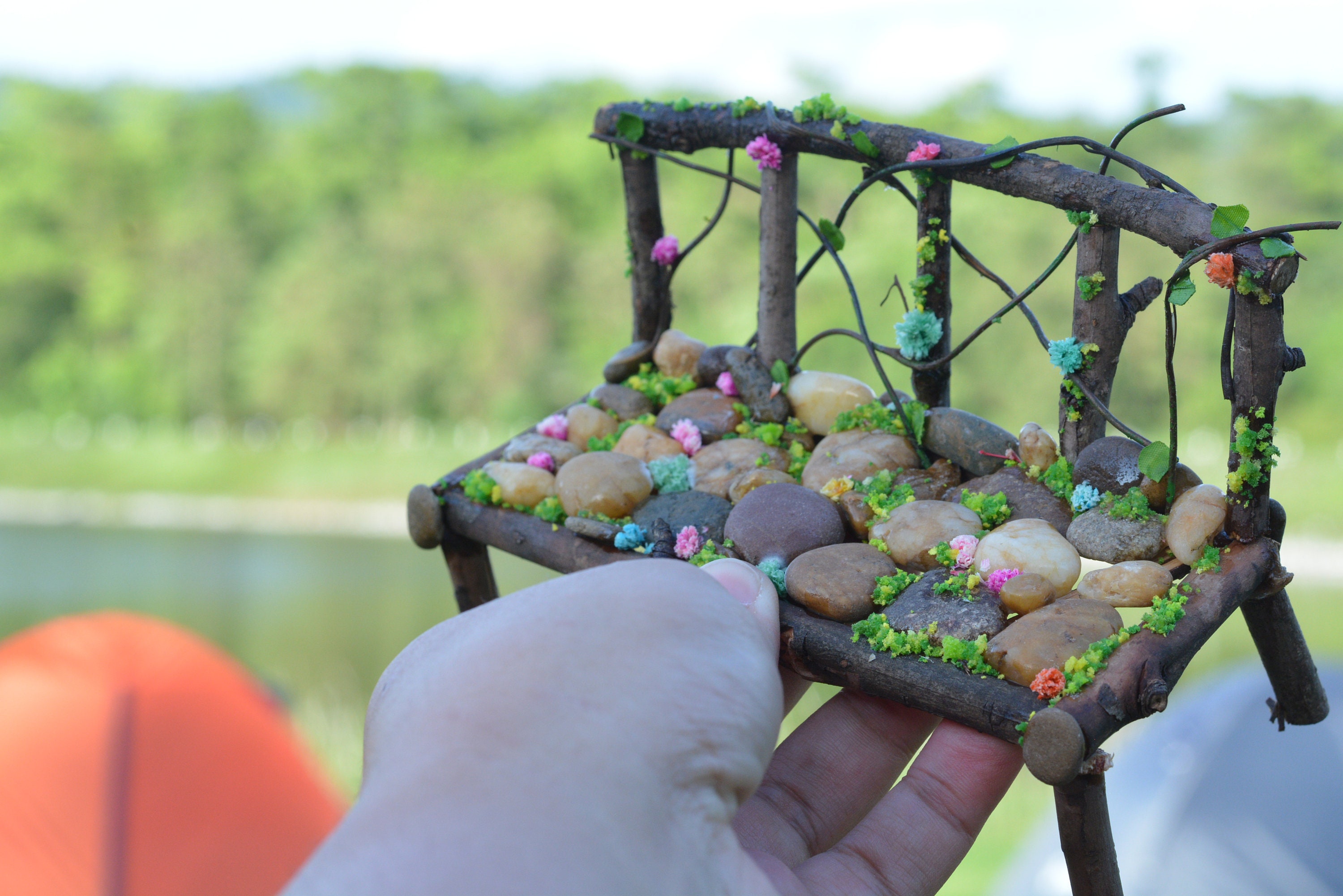 Miniature Fairy Sofa Made From Stone and Wood - Etsy