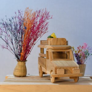 Miniature Minibus Thailand: Handmade Wooden Toy for Miniature Gardens ...