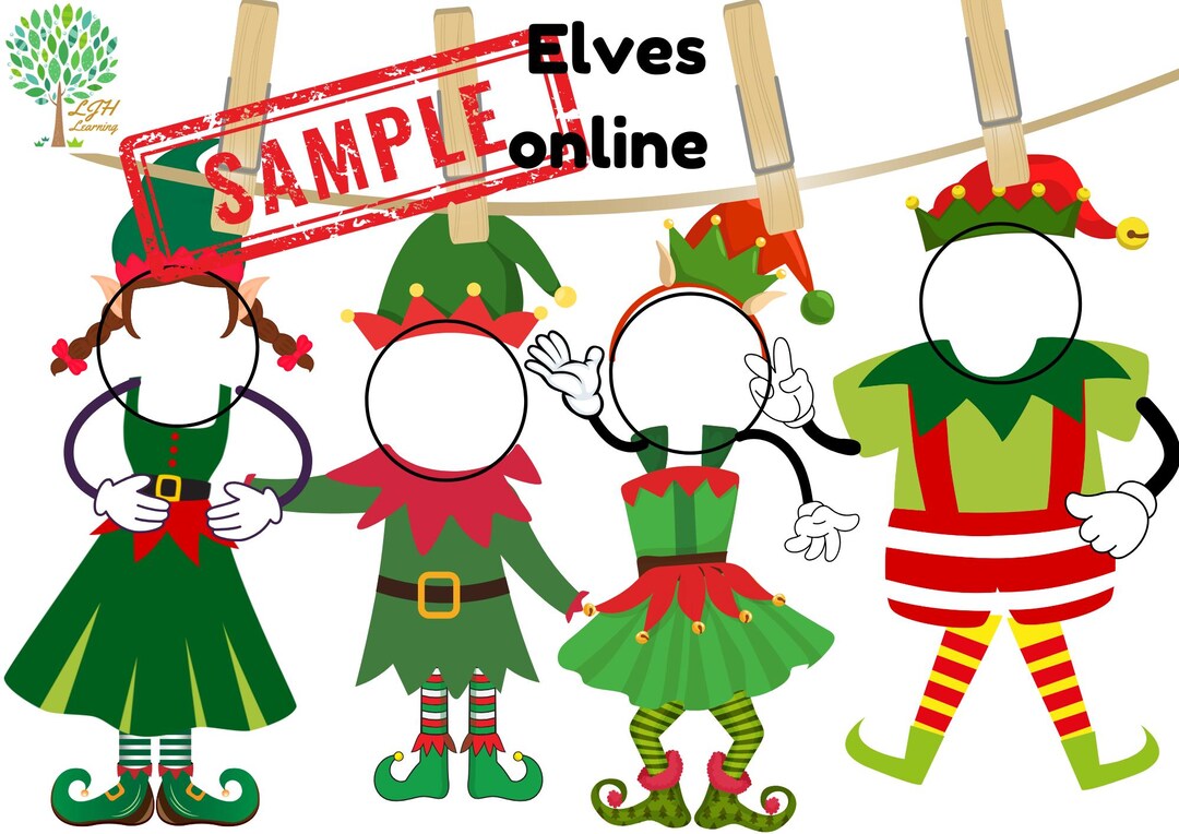 Elf Yourself Clothesline, Add Some Joy With This Fun Display, Just Add ...