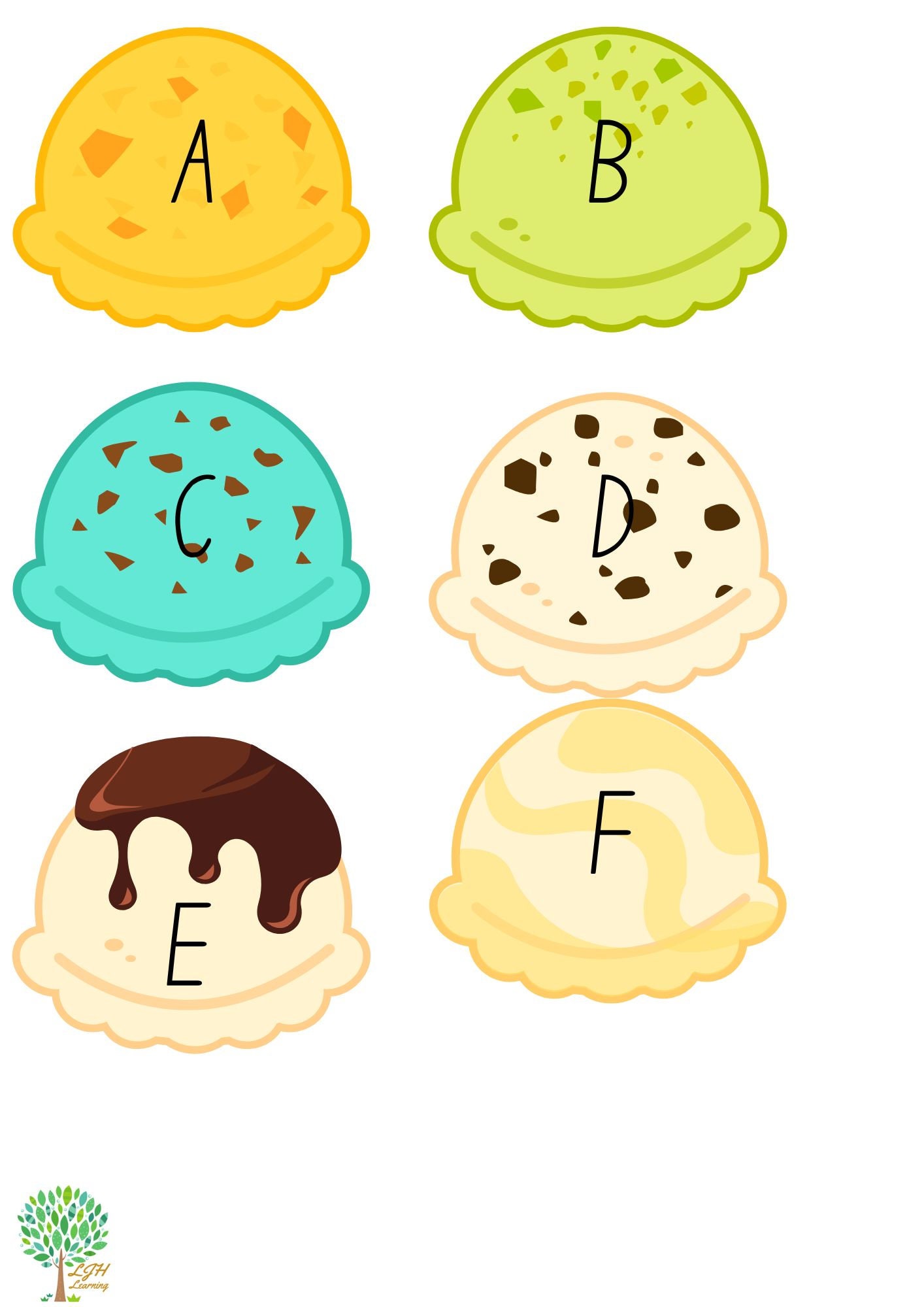 Create Your Own Ice-cream Shop With Cute Printable Cones and Scoops ...