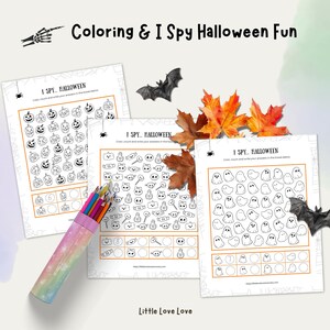Counting and Writing Numbers Halloween I Spy, Finding Patterns Activity ...