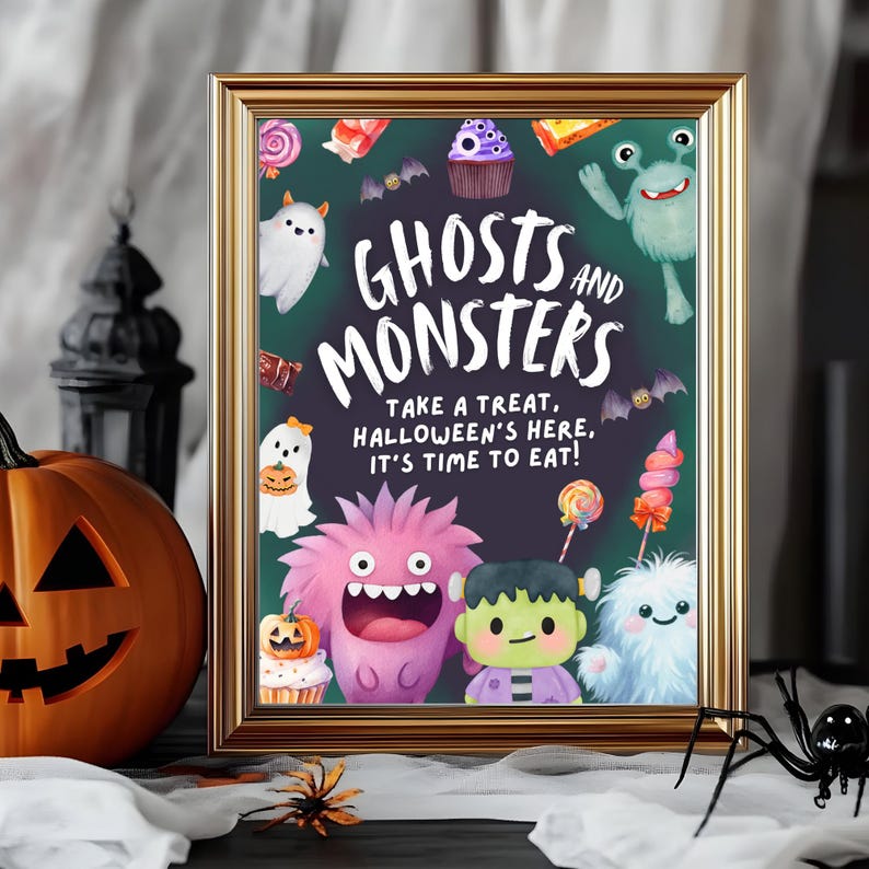 Editable Halloween Candy Sign Printable Trick or Treat Yard Sign ...