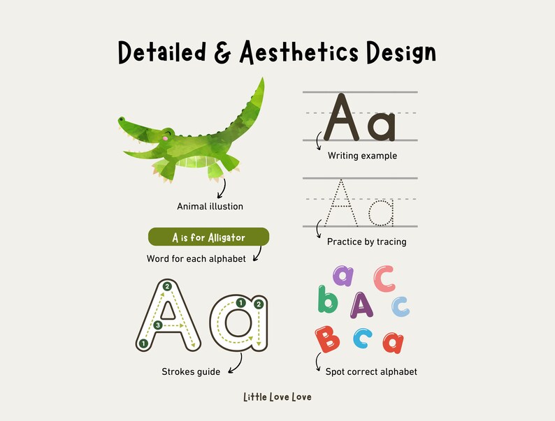 Alphabet Letters Tracing Worksheets | A to Z Animal Names for ...