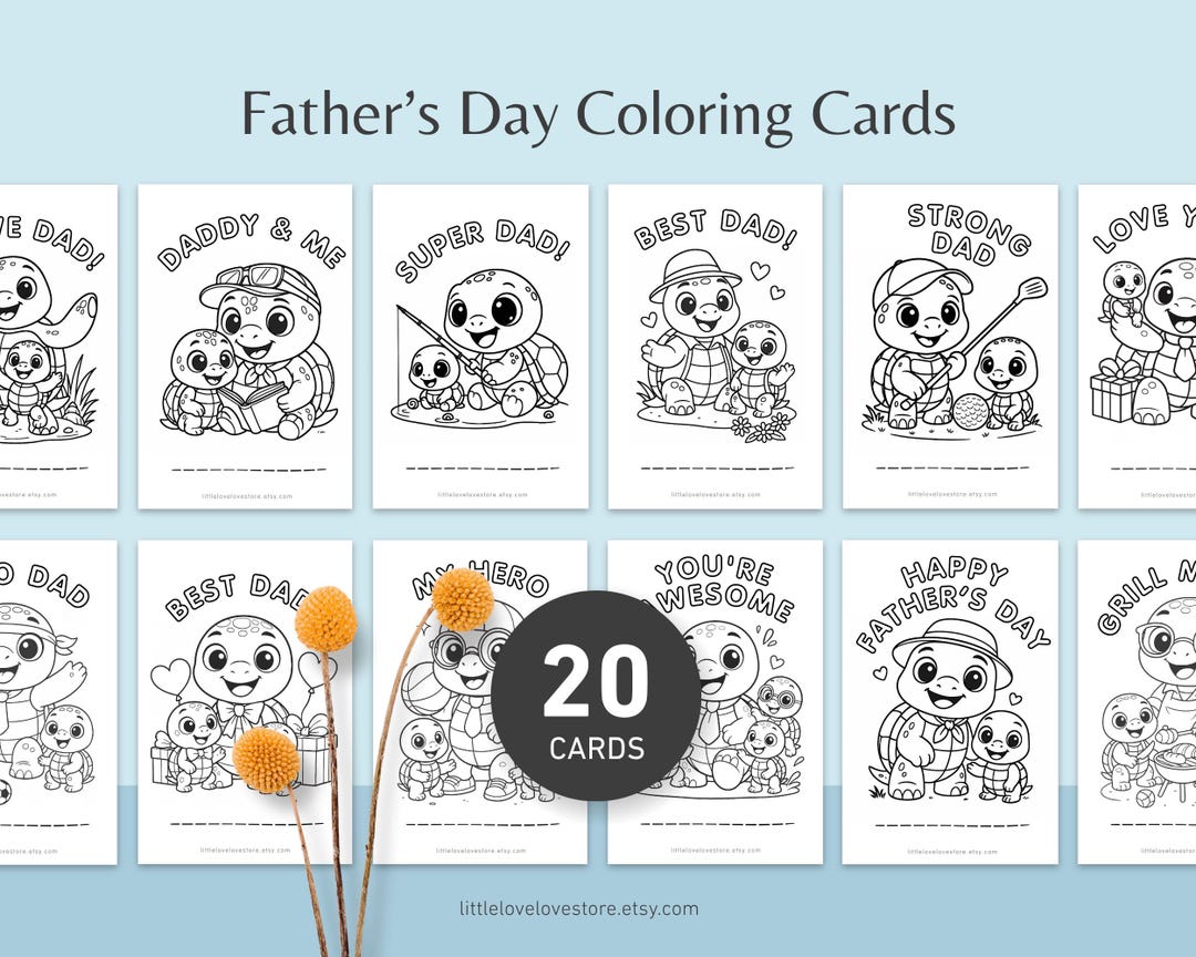 Printable Happy Fathers Day Card for Student Coloring | Thank You Dad ...