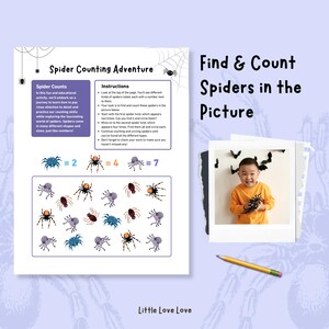 Spiders Activity Worksheets for Kids | Fun Facts Learning, Spider ...