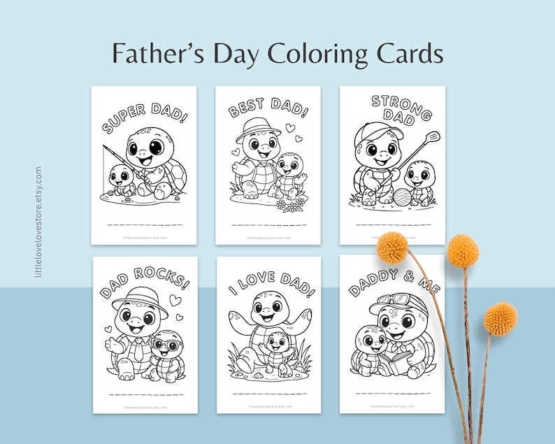 Printable Happy Fathers Day Card for Student Coloring | Thank You Dad ...