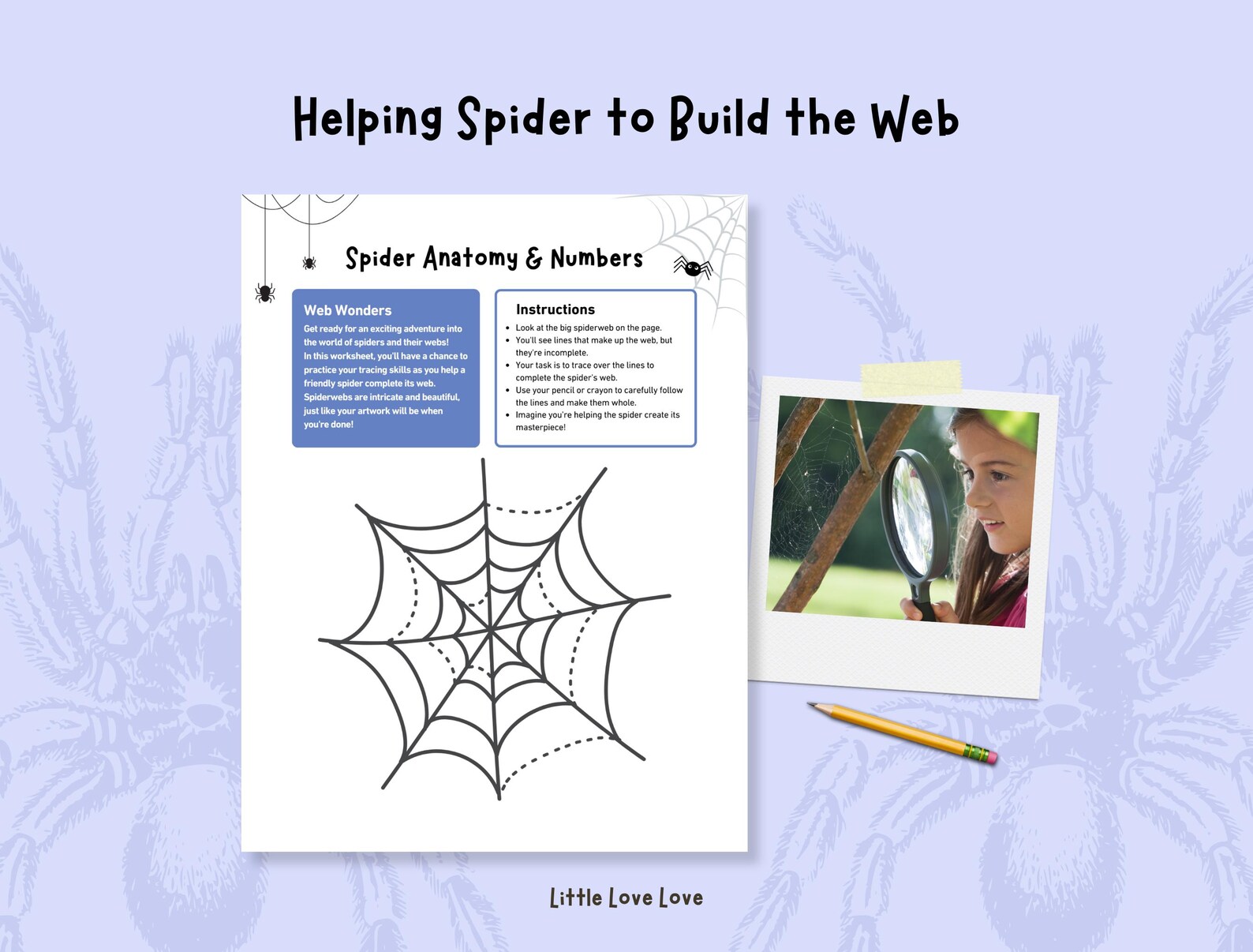 Spider Fun Facts Activities for Kids Printable Animals Coloring ...