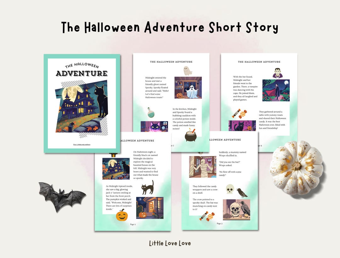 Activity Pack for Halloween Adventure Story Word Tracing, Halloween ...