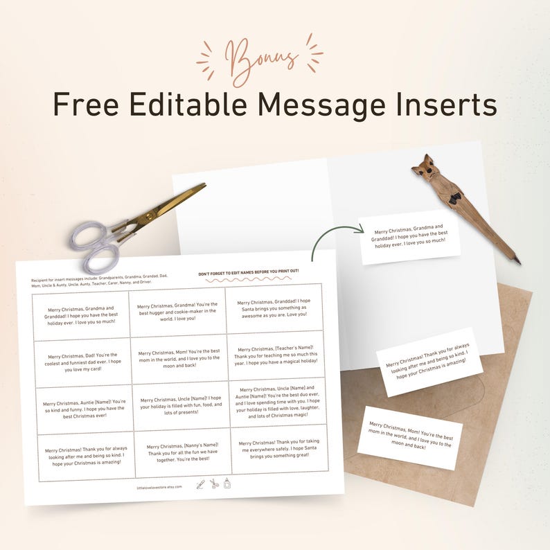 Christmas Jingle Bell Coloring Card for Kids Custom DIY Holiday ...