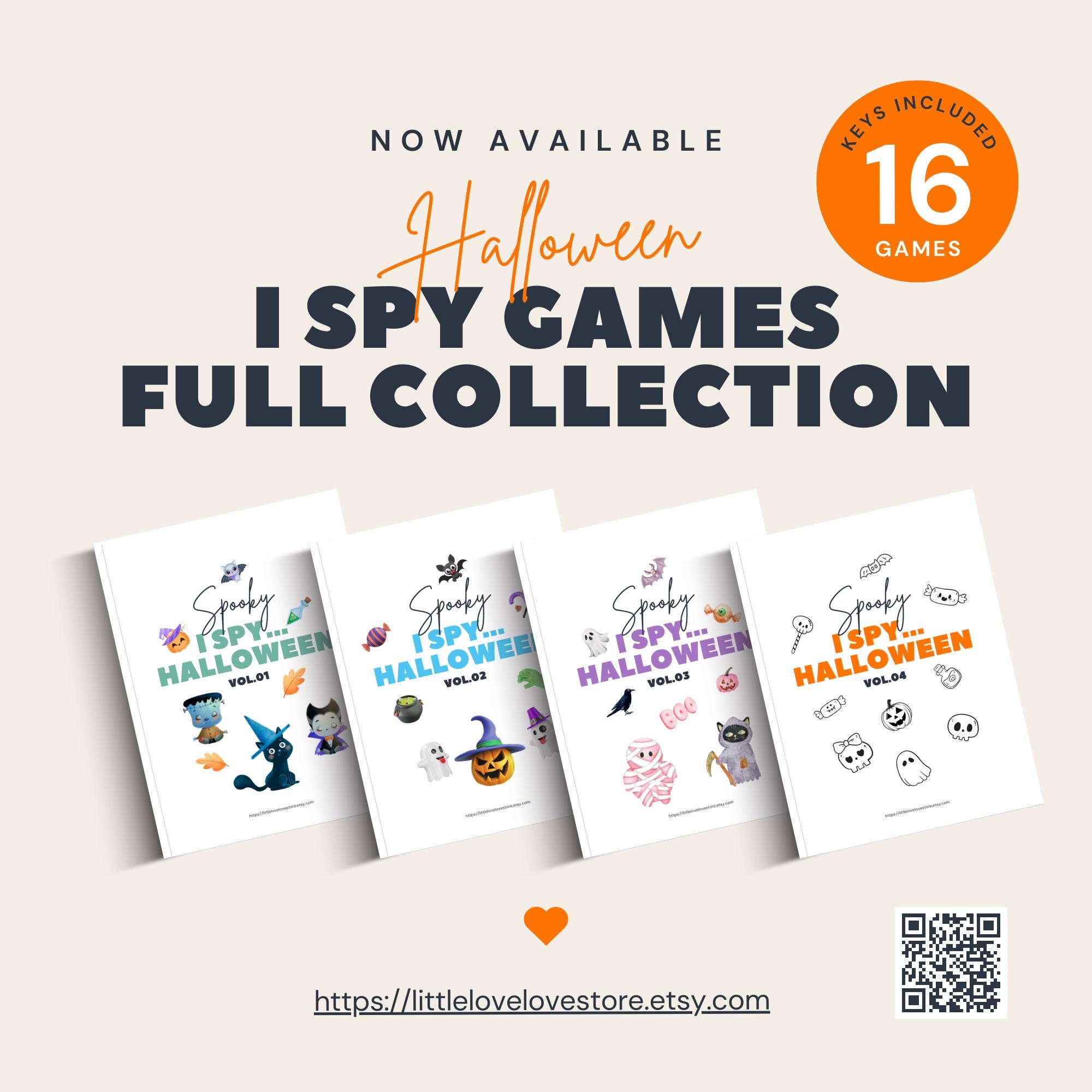 Halloween I Spy Printable Instant Download Spooky Fall Activity Great ...