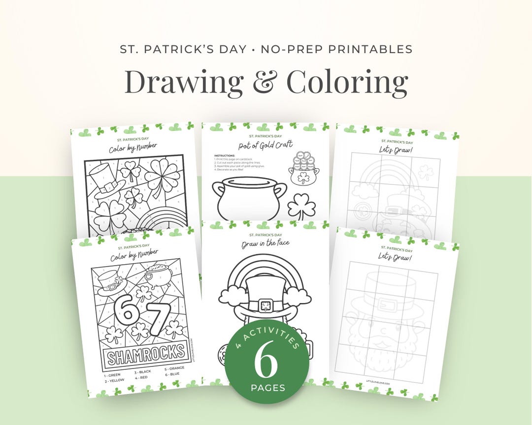 Activités à imprimer pour la Saint-Patrick - Mini pack de coloriage et ...