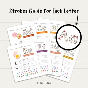 Alphabet Letters Tracing Worksheets | A to Z Food Names for Handwriting ...