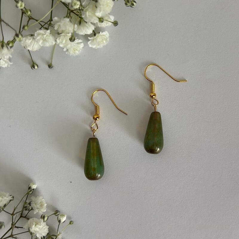 Green Teardrop - Etsy