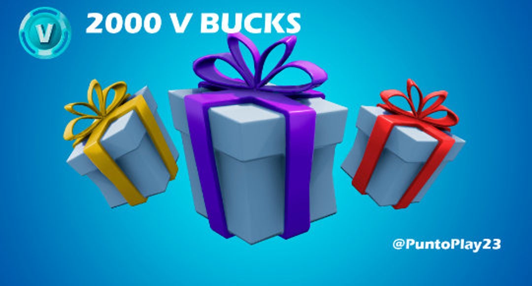 2000 V Bucks, Skin, Items, Emotes, Gifts Read Description - Etsy