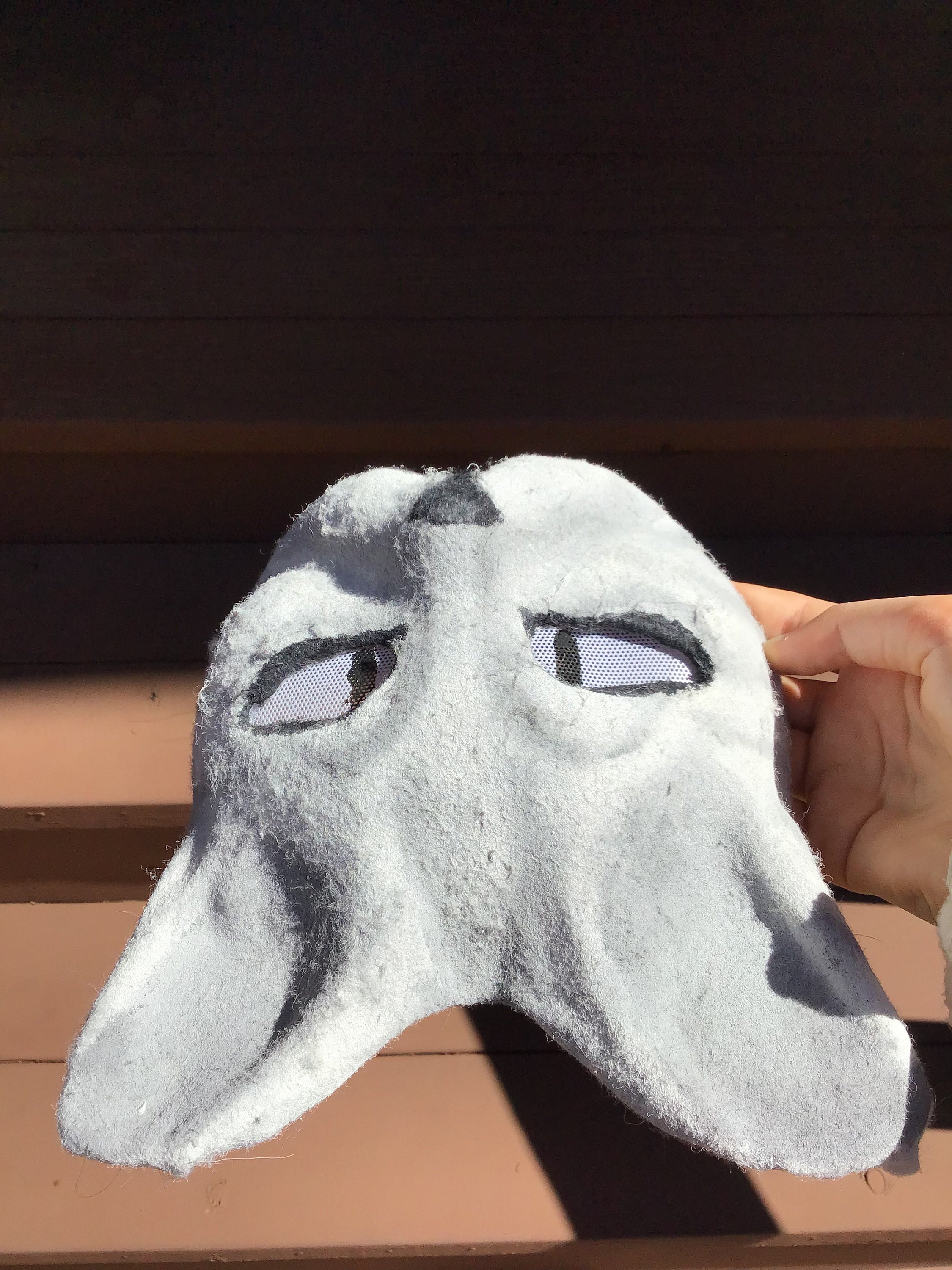 White Quadrobics Cat Mask Handmade - Etsy