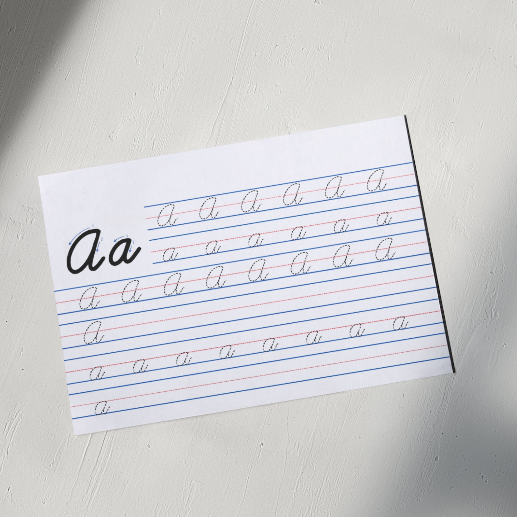 Cursive Alphabet Tracing Worksheet / Printable Cursive Alphabet Tracing ...