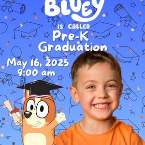 Bluey Grad Announcement - Etsy