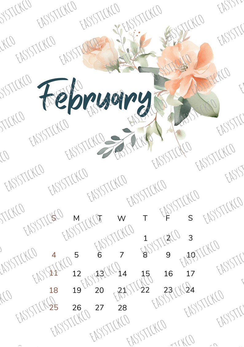 2024 January to December Calendar/planner PDF Download for Print or ...