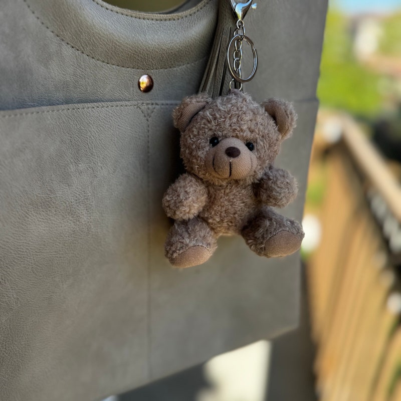 Teddy Bear Keychain - Etsy