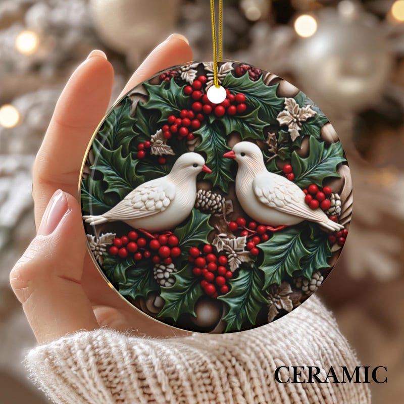 Turtle Dove Ornament - Etsy