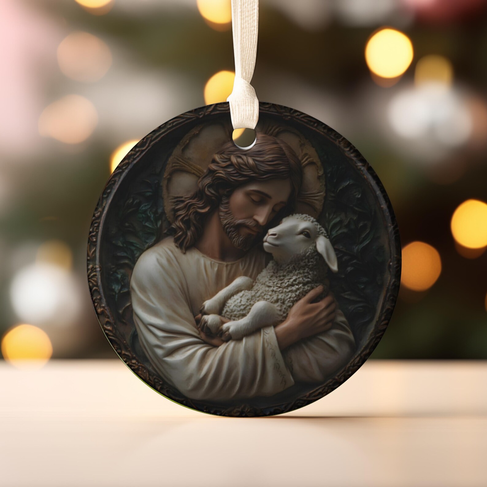 Jesus Ornament, Nativity Christmas, Christian Ornament, Unique Holiday ...