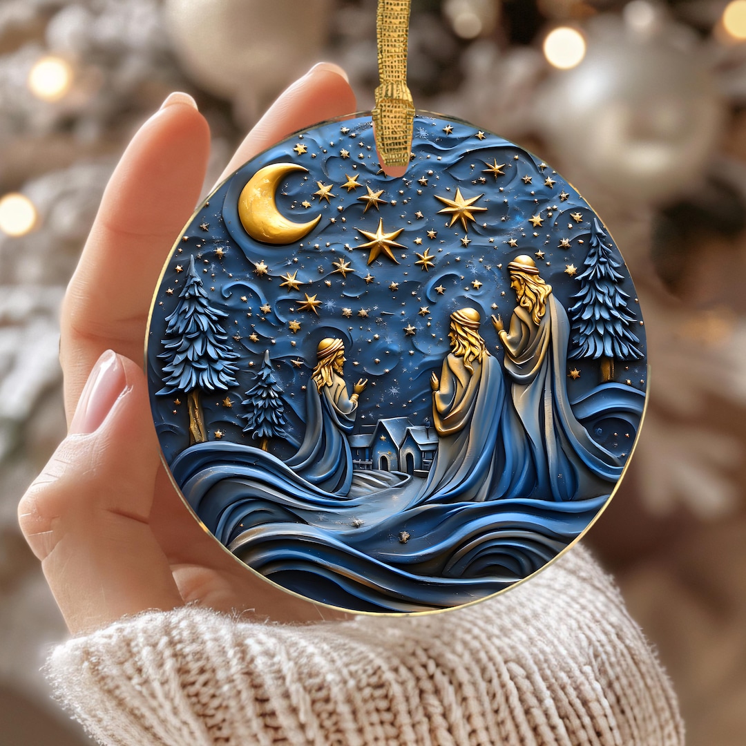 Nativity Christmas Ornament Christian Christmas Holiday Decorating ...