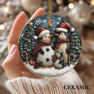 Penguin Christmas Ornament, Penguin Lover Gifted, Penguin Xmas Gift ...