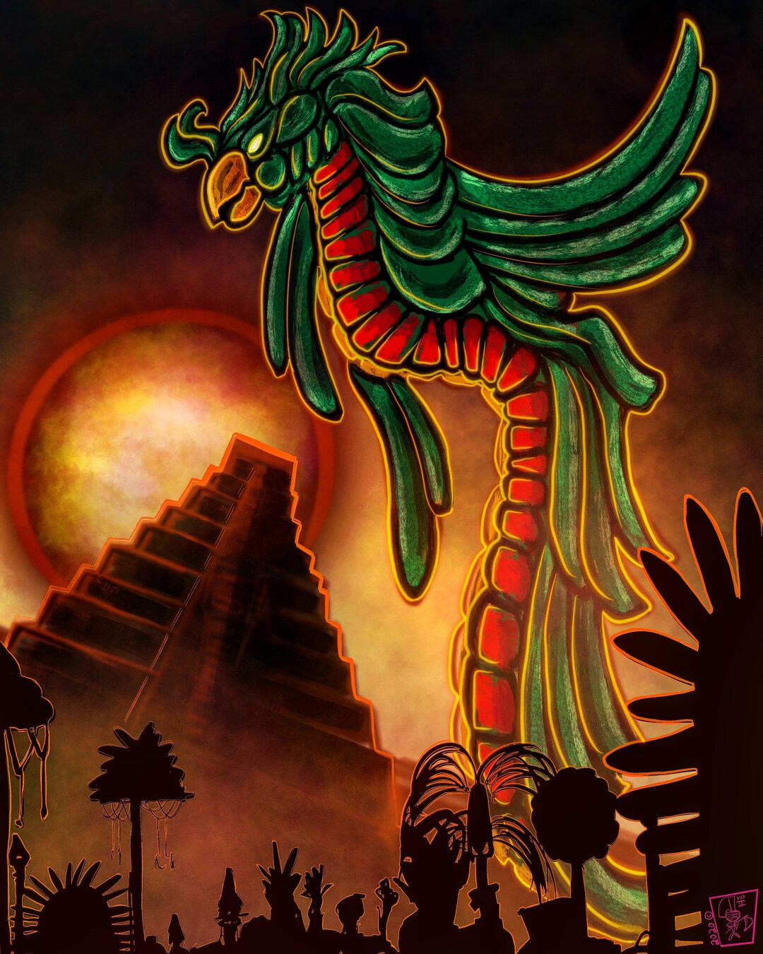 Kukulkan, 13"x18" Poster - Etsy