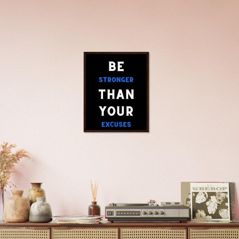 Be Strongerwall Decor Motivational Wall Art Inspirational Quotes Wooden ...