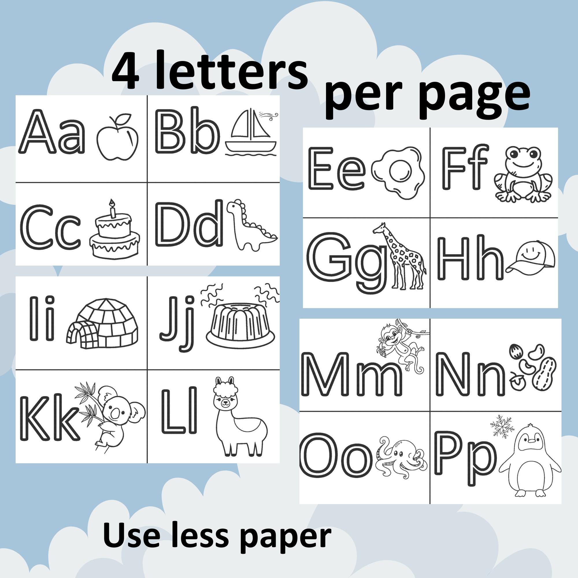 Alphabet Count to 10 Kids Colouring Sheet Coloring Page ABC 123 ...