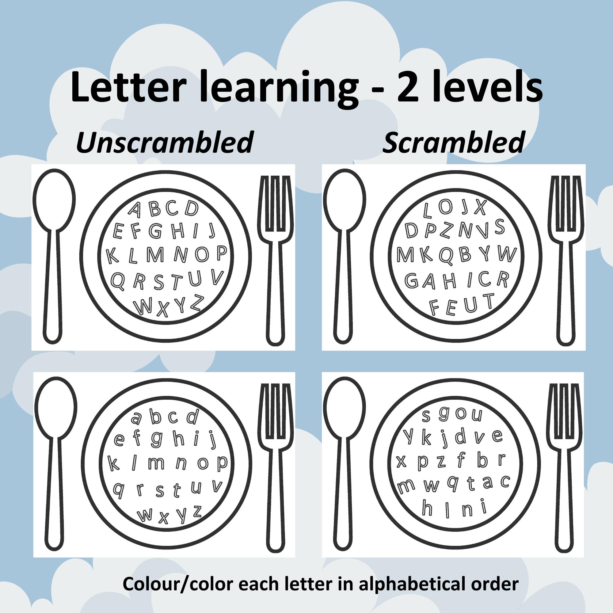 Alphabet Count to 10 Kids Colouring Sheet Coloring Page ABC 123 ...