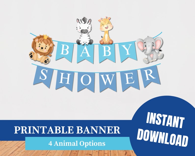 Printable Baby Shower Banner, Decoration for Your Party, Bunting to ...