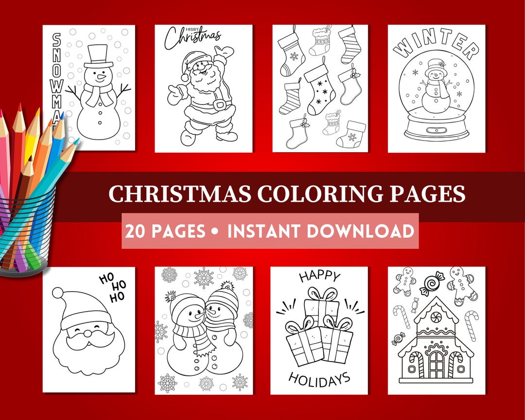 Christmas Coloring Pages, Christmas Games, Kids Activity, Christmas Eve ...