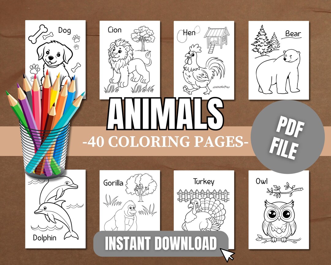Animals Coloring Pages, Safari Animals, Zoo Animals, Ocean Animals ...