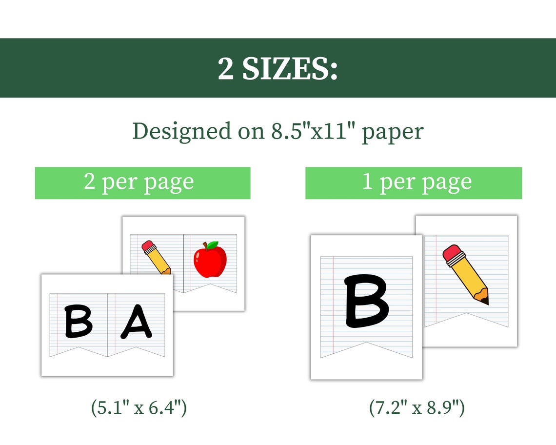 Printable Banner for Back to School, Decoration to Welcome Your ...