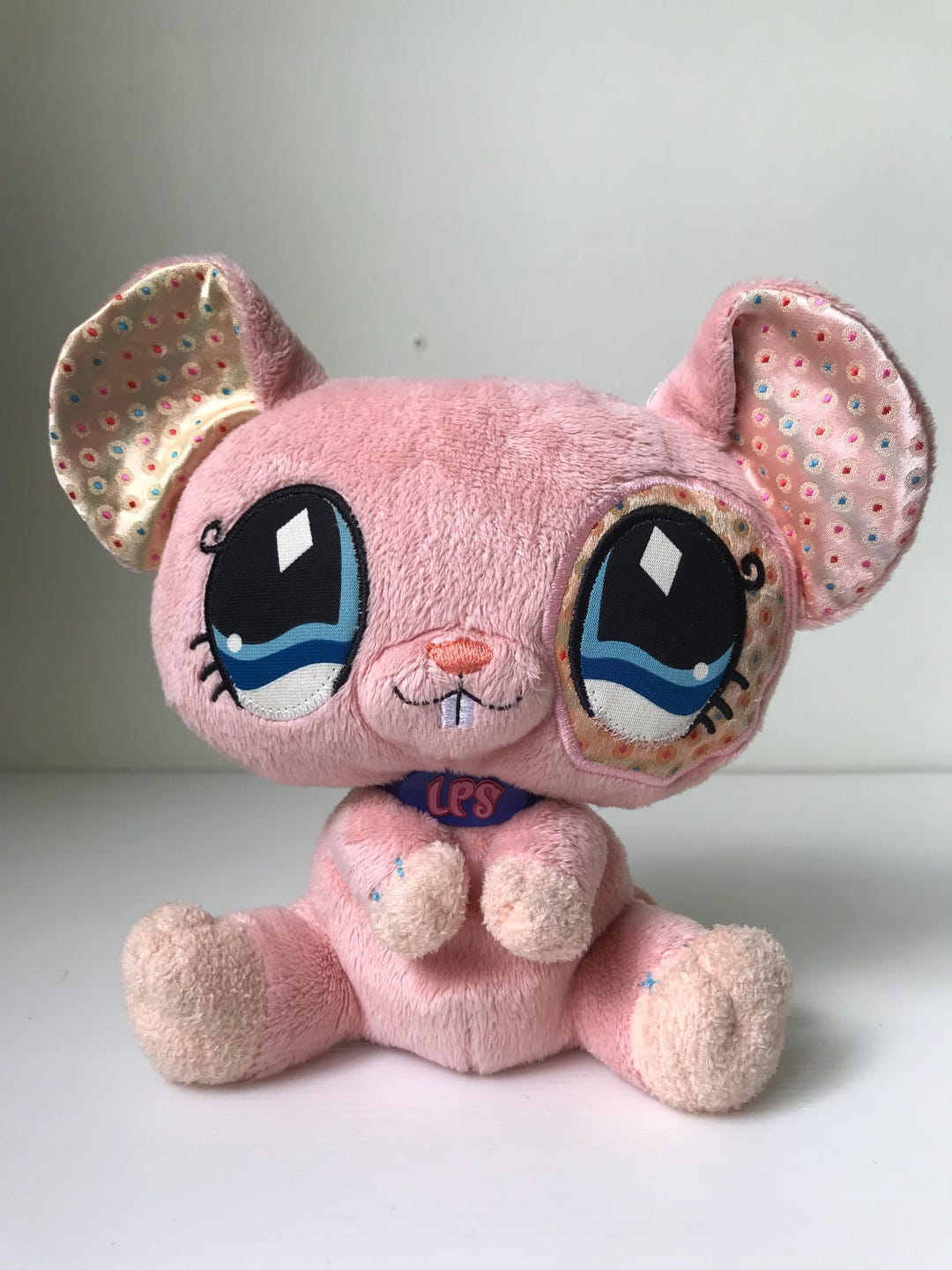 Hasbro LPS Littlest Pet Shop VIP Peach Pink Mouse Plush Toy Doll - Etsy