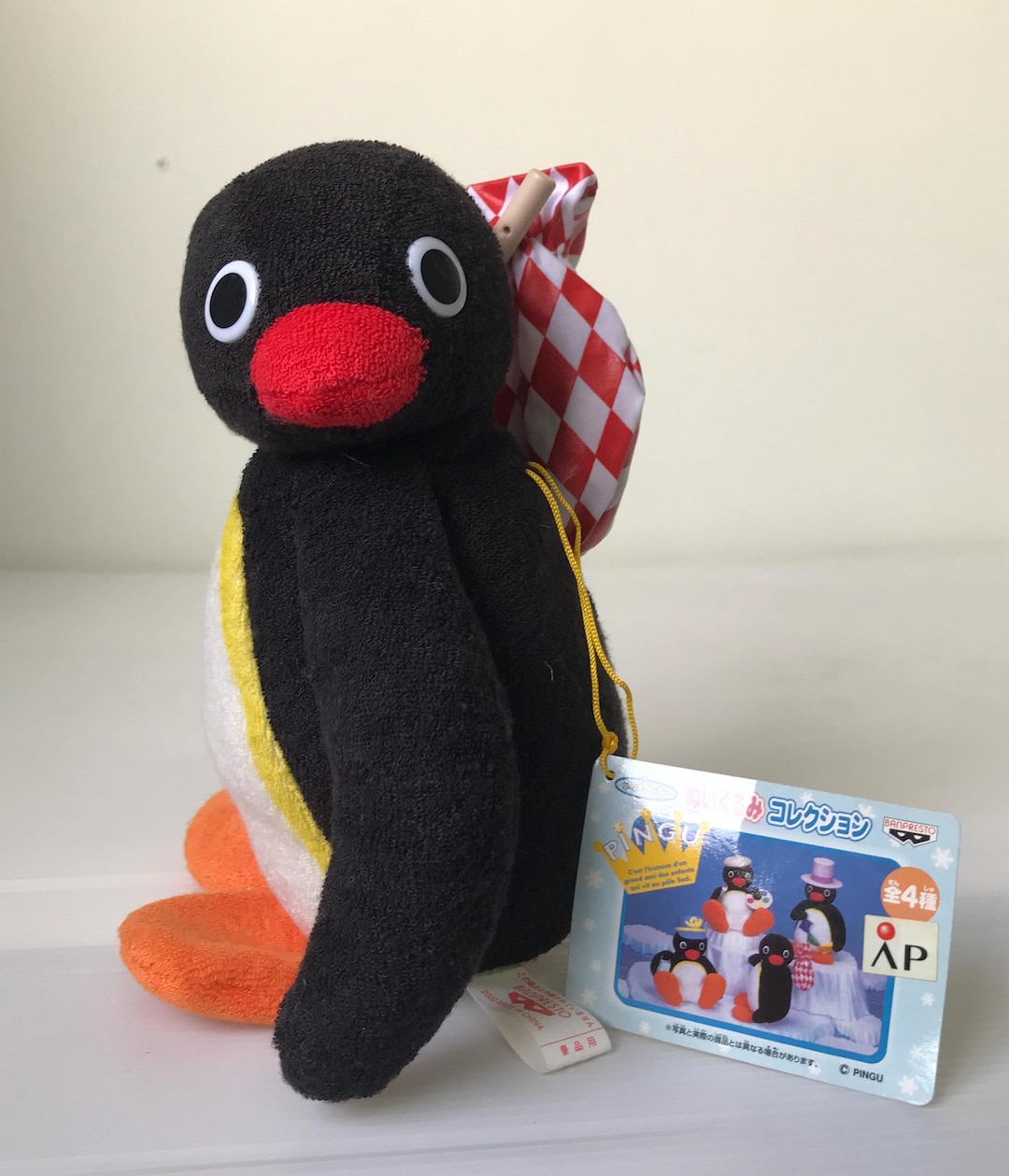 Vintage 2000 Pingu Banpresto With Tag Plush Stuffed Doll Toy Collection ...