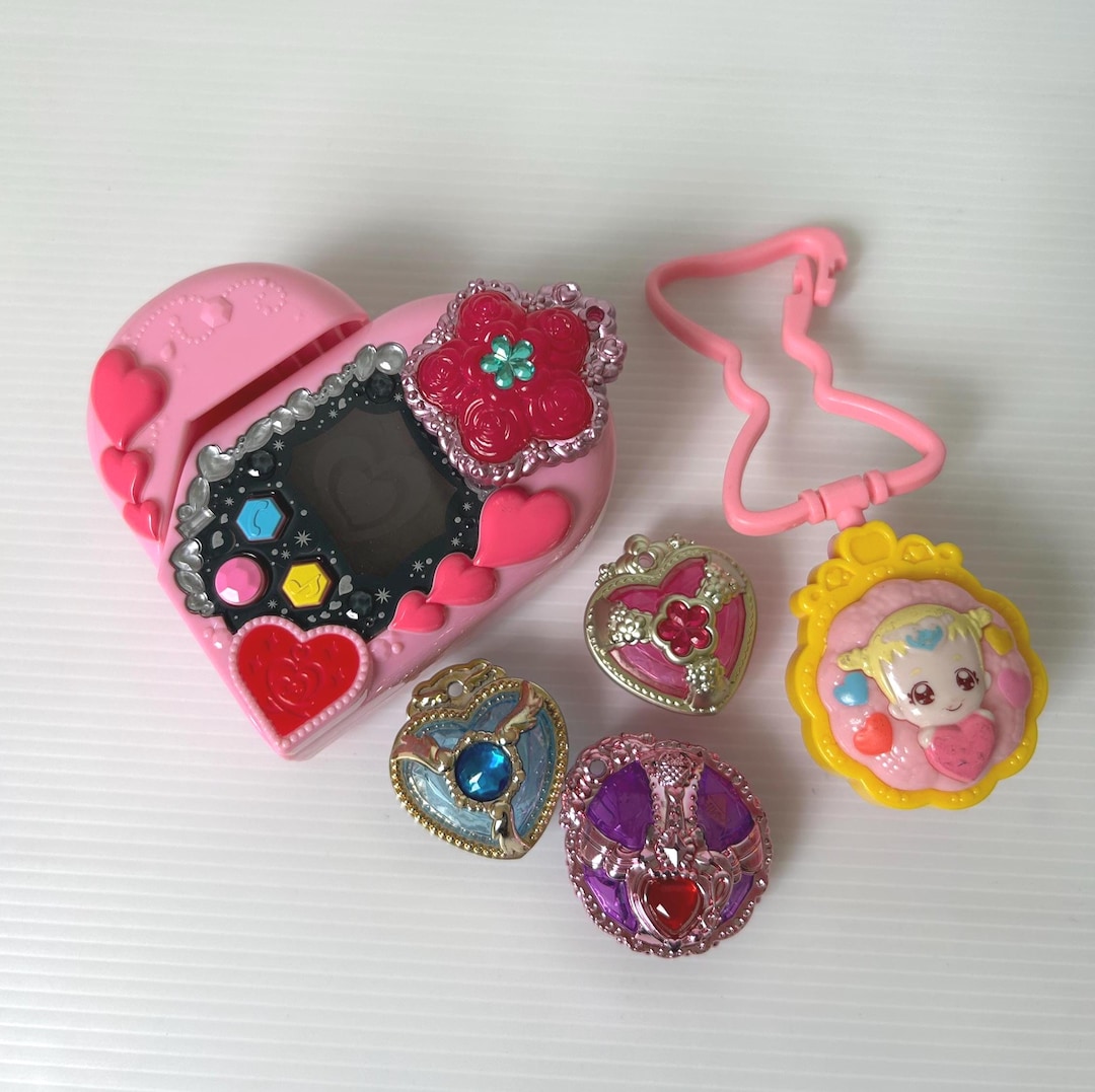 Hugtto! Precure Transformation Touch Phone Preheart DX Bandai Toy Japan ...